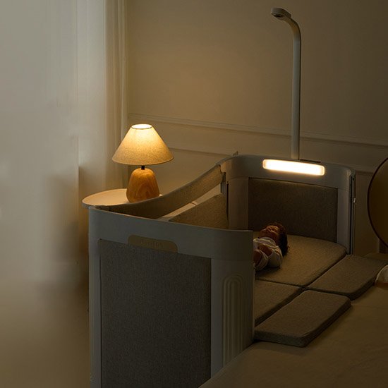 Foldable Mobile Smart Baby Crib with Camera and APP Control - chocchick