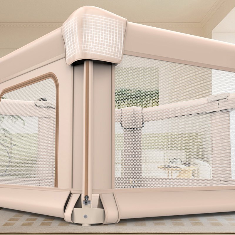 Foldable Pop up Playpen with Double Safety Lock - chocchick