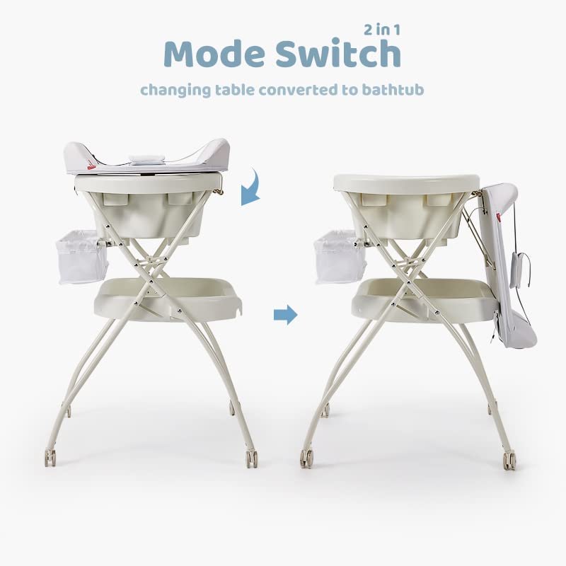 Baby Change Table with Bath - chocchick