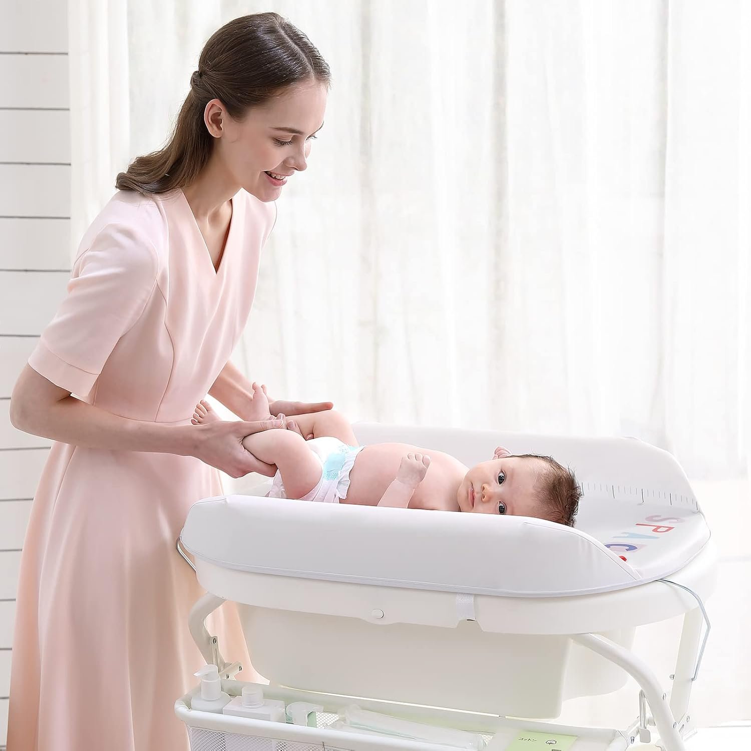 Baby Change Table with Bath - chocchick