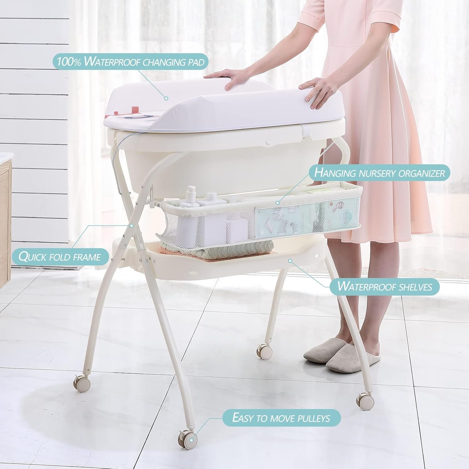 Baby Change Table with Bath - chocchick